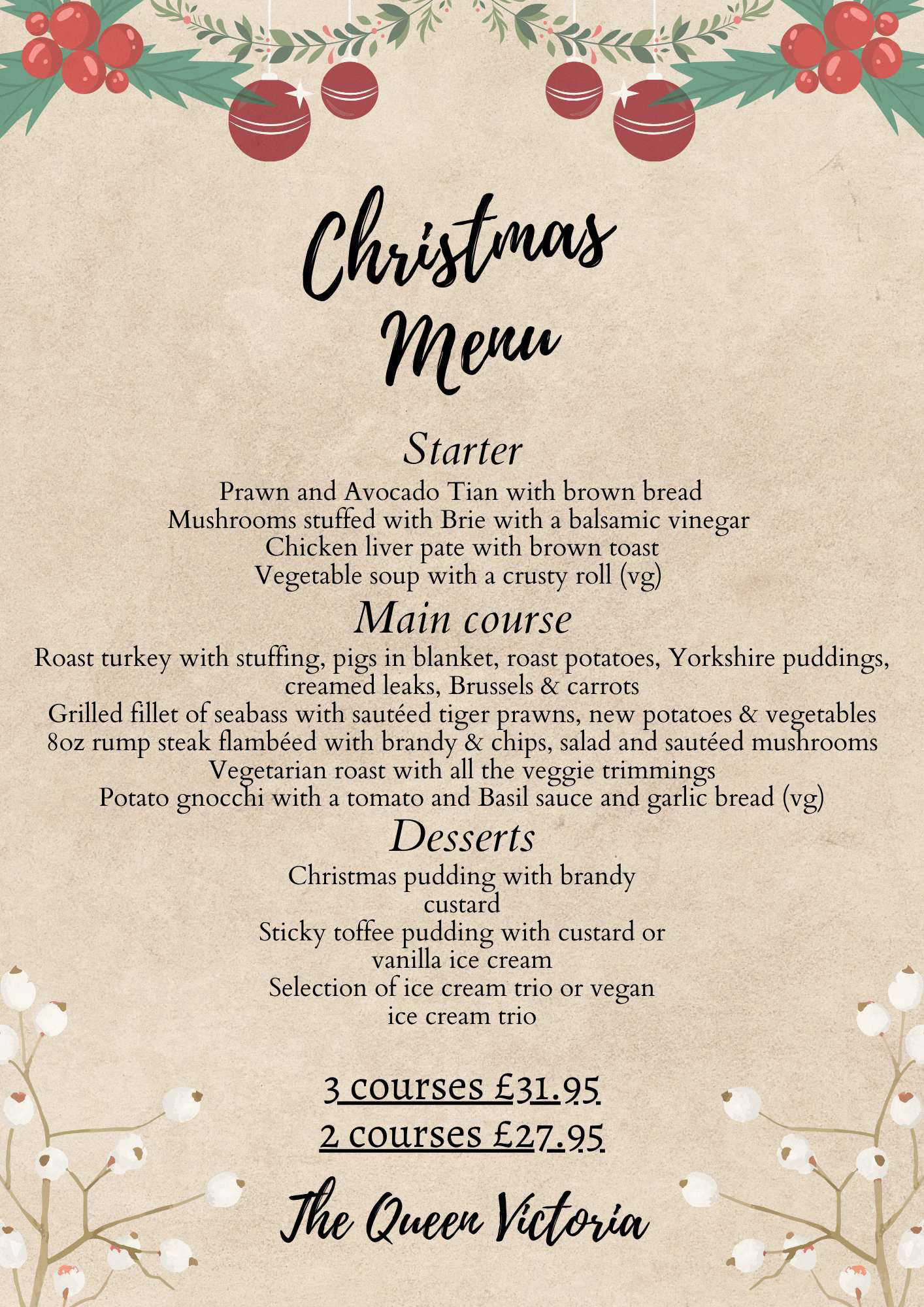 Queen Victoria Pub | Shalford, Surrey – A friendly community pub in the ...